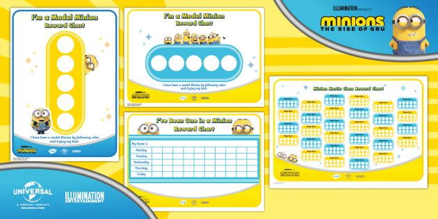 FREE! - Minions Reward Charts Pack - Display Posters - Primary
